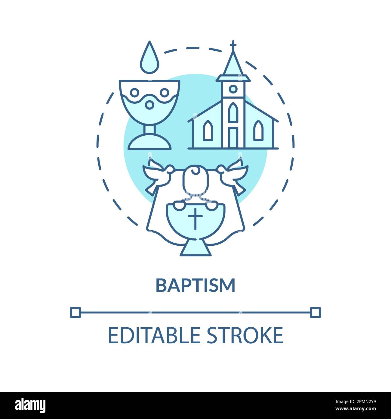 Jesus baptism drawing Cut Out Stock Images & Pictures - Alamy