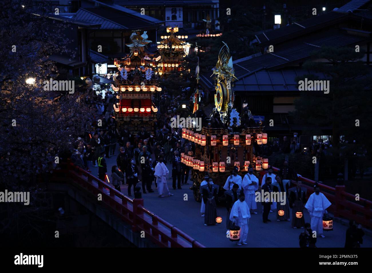 Spring Takayama Festival is held (Sanno Matsuri) in Takayama City, Gifu ...