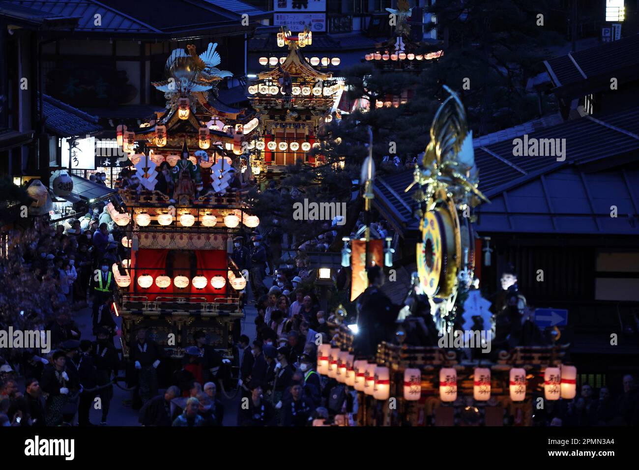 Spring Takayama Festival is held (Sanno Matsuri) in Takayama City, Gifu ...