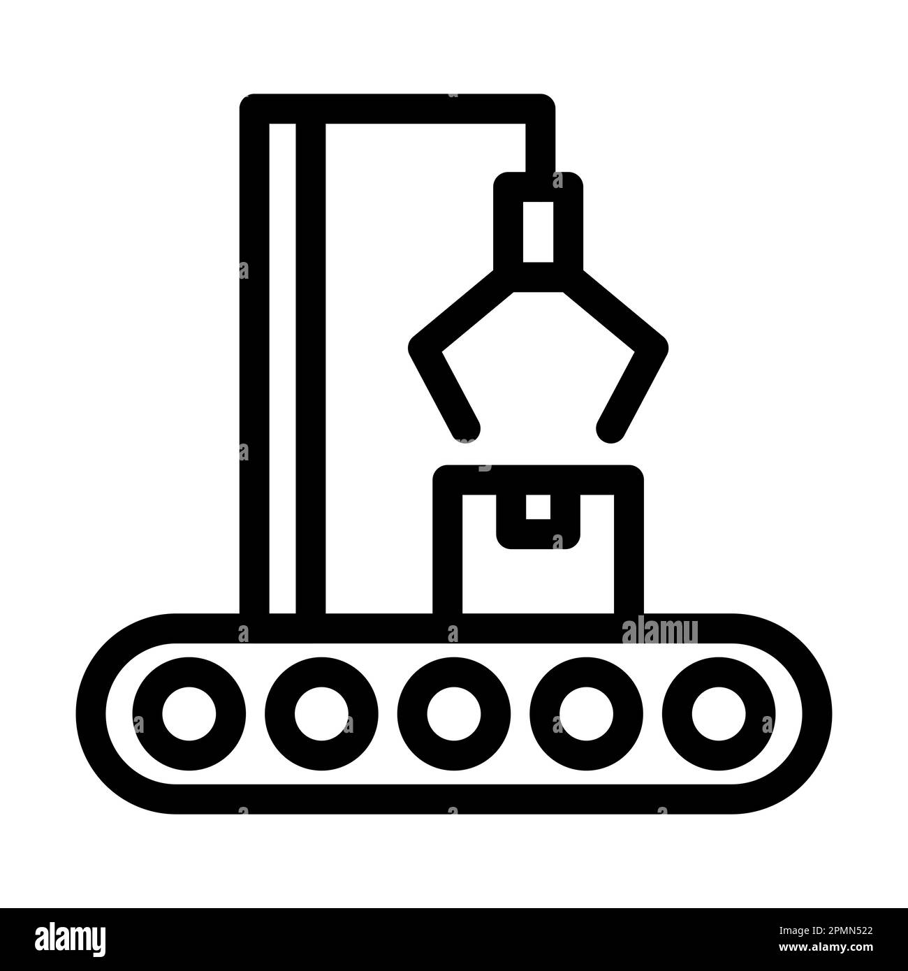 Machinery Vector Thick Line Icon For Personal And Commercial Use Stock ...