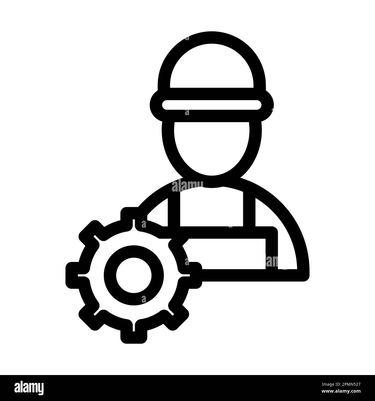 Engineering Vector Thick Line Icon For Personal And Commercial Use Stock Photo - Alamy