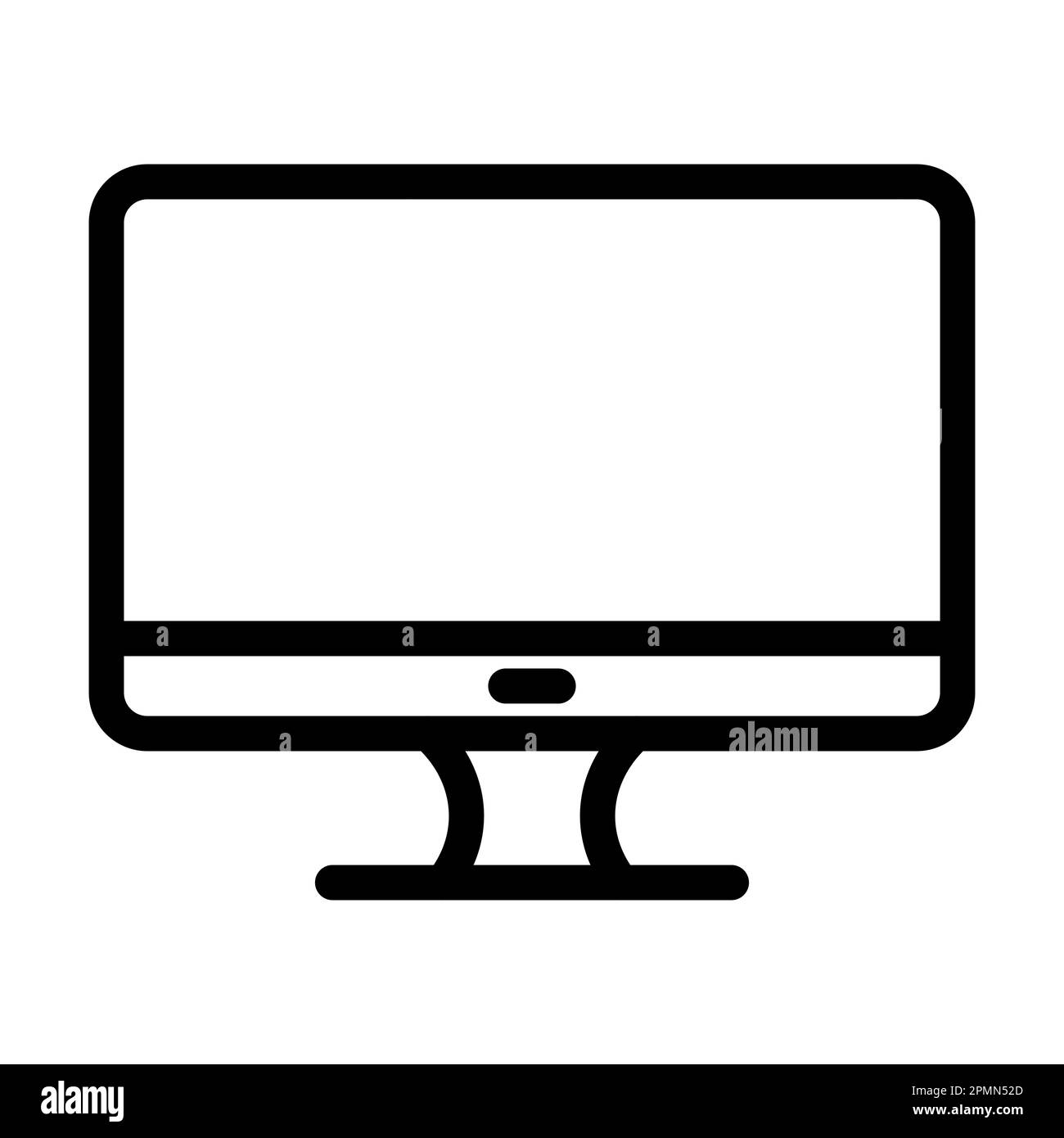 Computer Vector Thick Line Icon For Personal And Commercial Use Stock ...