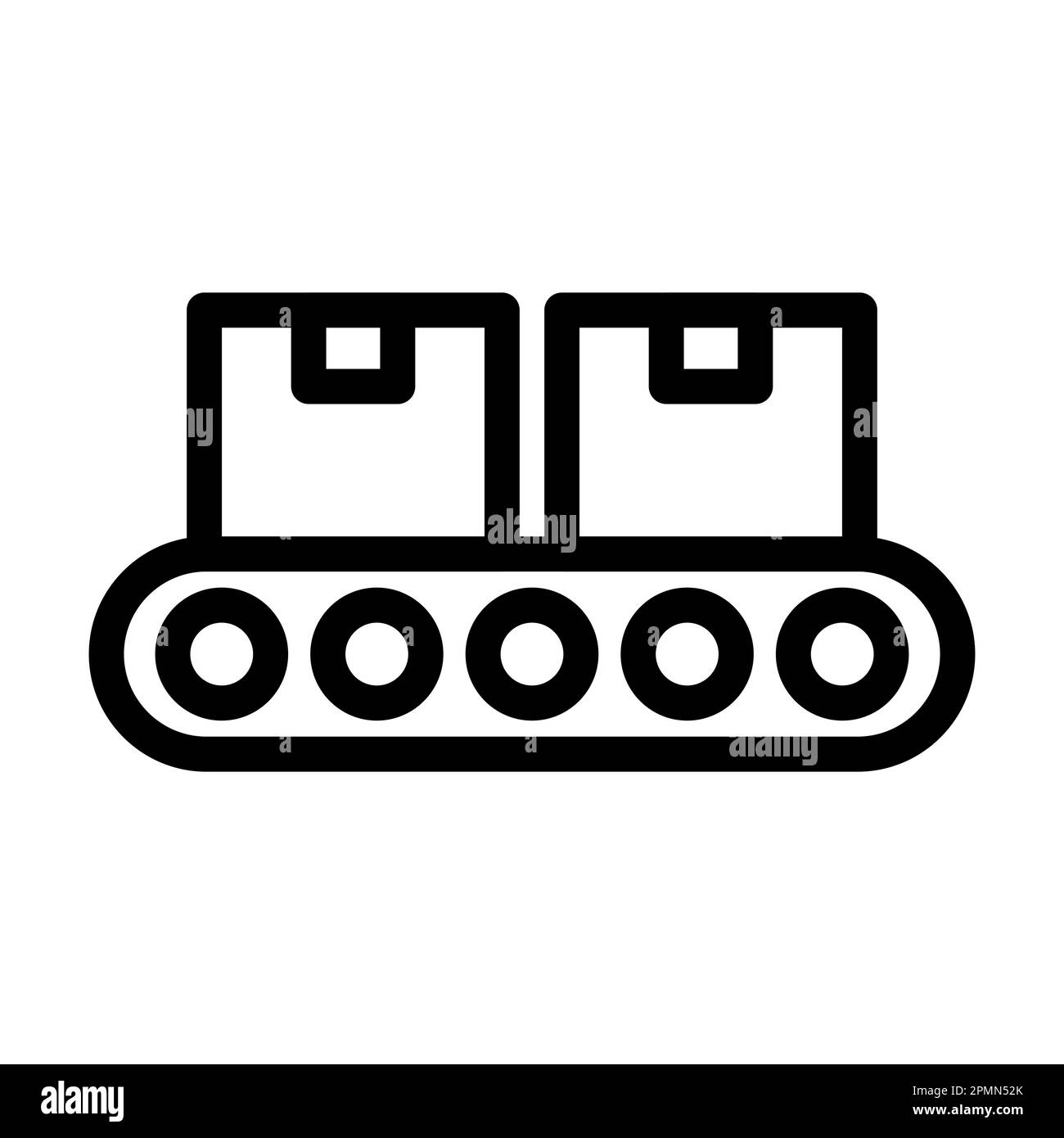 Conveyor Vector Thick Line Icon For Personal And Commercial Use Stock Photo - Alamy
