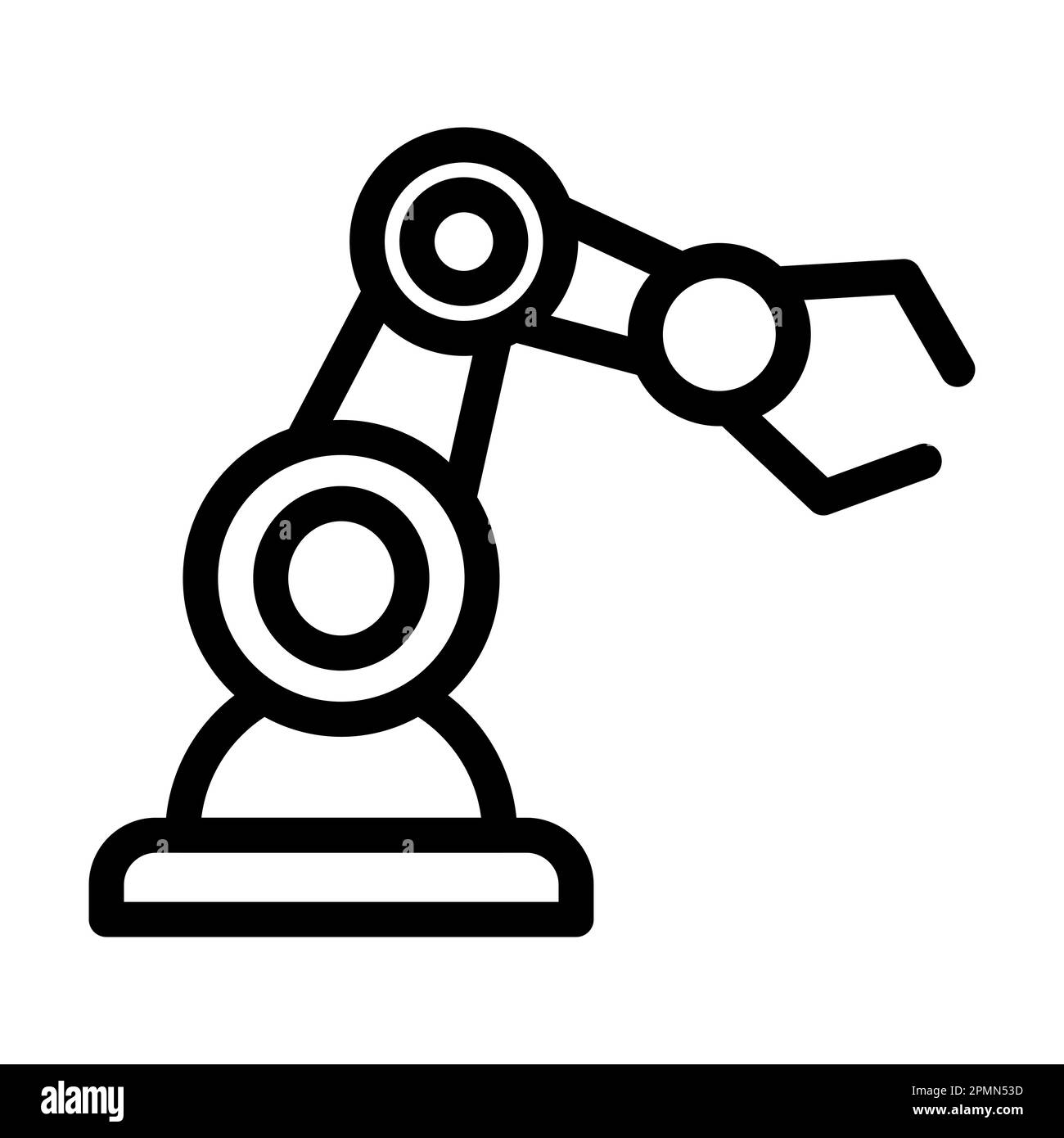 Mechanical Arm Vector Thick Line Icon For Personal And Commercial Use ...