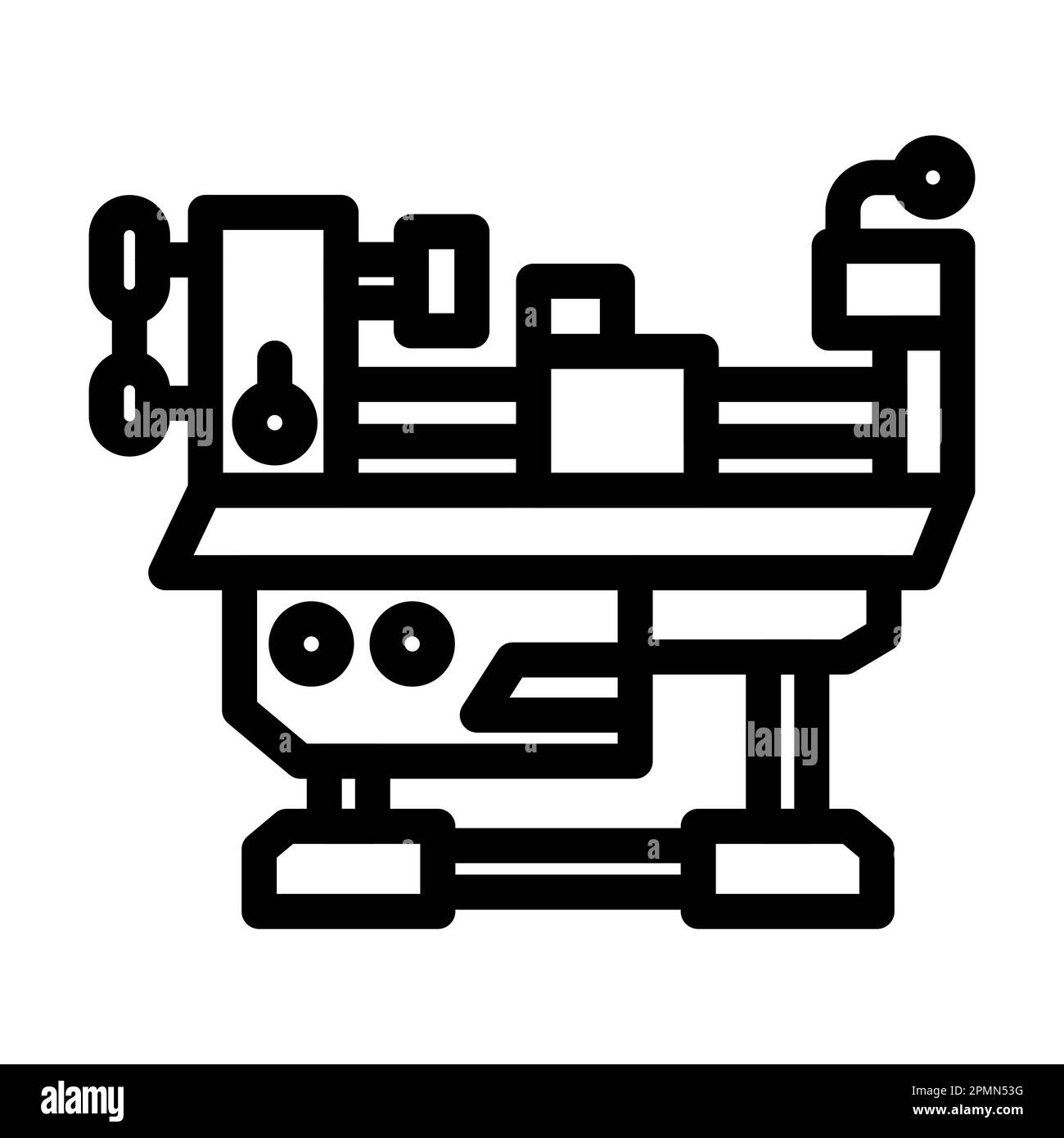 Machine Vector Thick Line Icon For Personal And Commercial Use Stock Photo - Alamy
