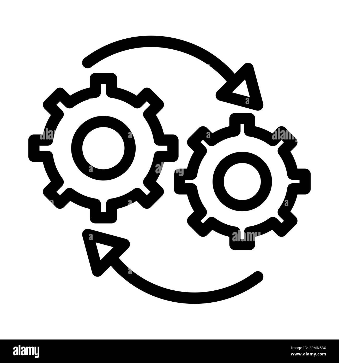 Process Vector Thick Line Icon For Personal And Commercial Use Stock Photo - Alamy