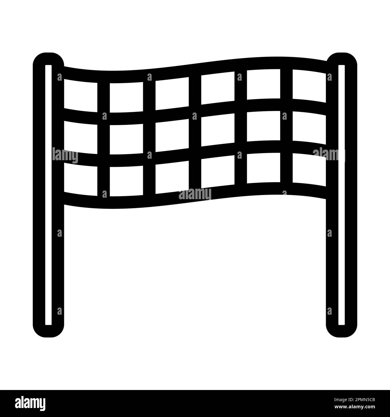 Finish Line Vector Thick Line Icon For Personal And Commercial Use ...