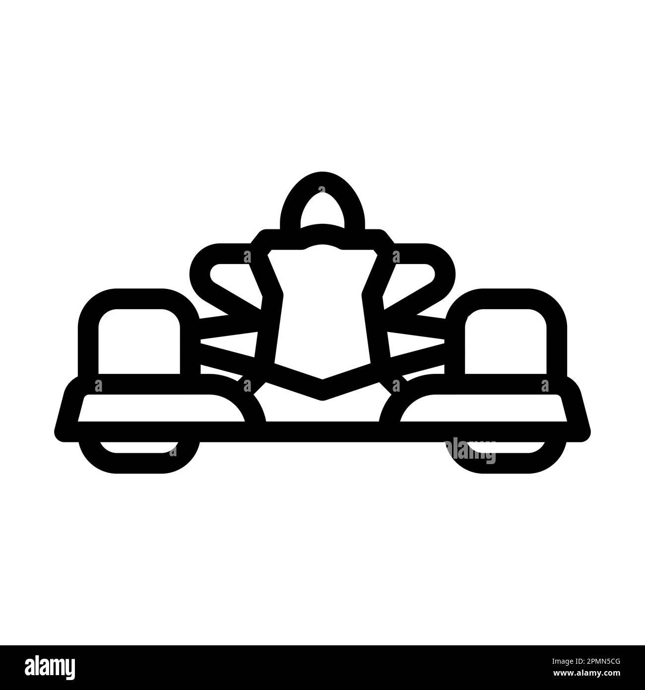Race Car Vector Thick Line Icon For Personal And Commercial Use Stock ...