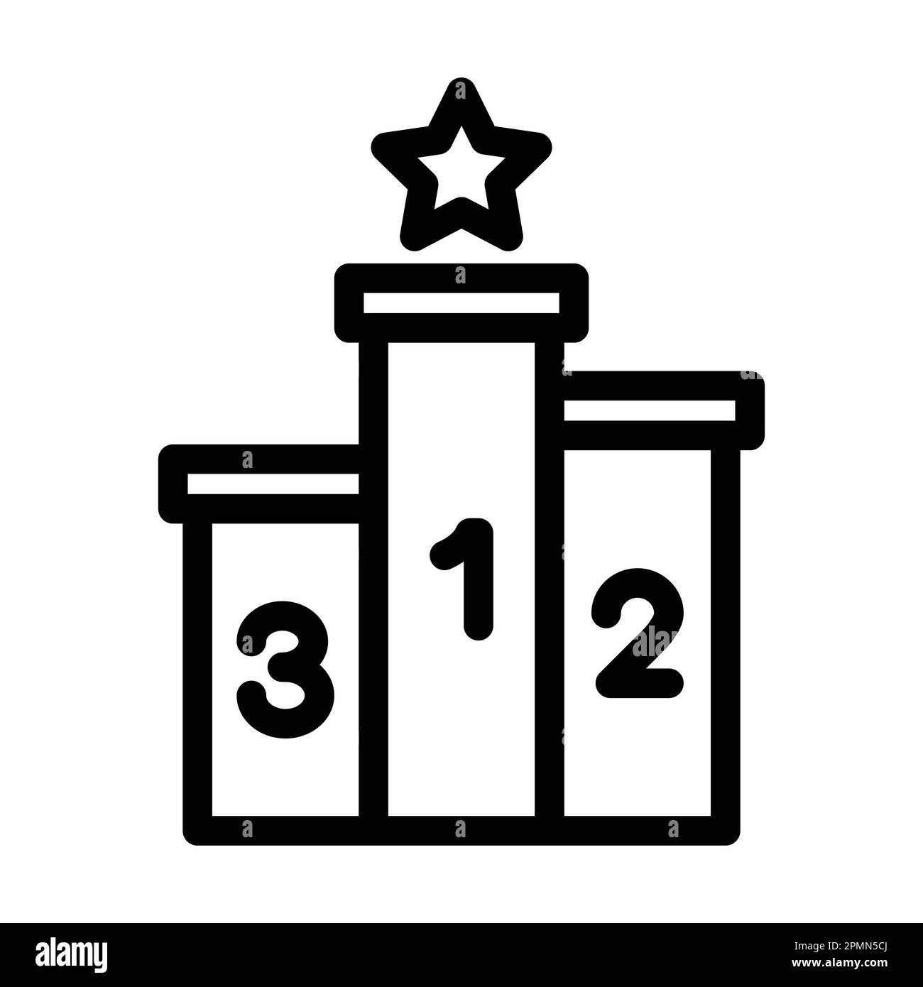 Podium Vector Thick Line Icon For Personal And Commercial Use Stock Photo - Alamy