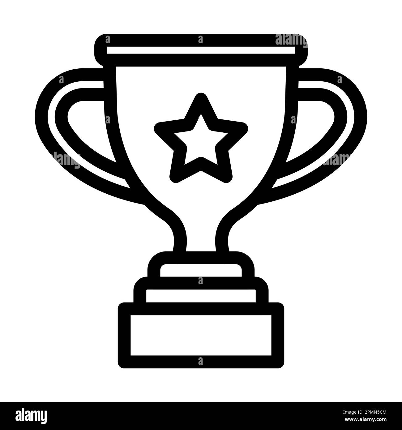 Trophy Vector Thick Line Icon For Personal And Commercial Use Stock Photo - Alamy