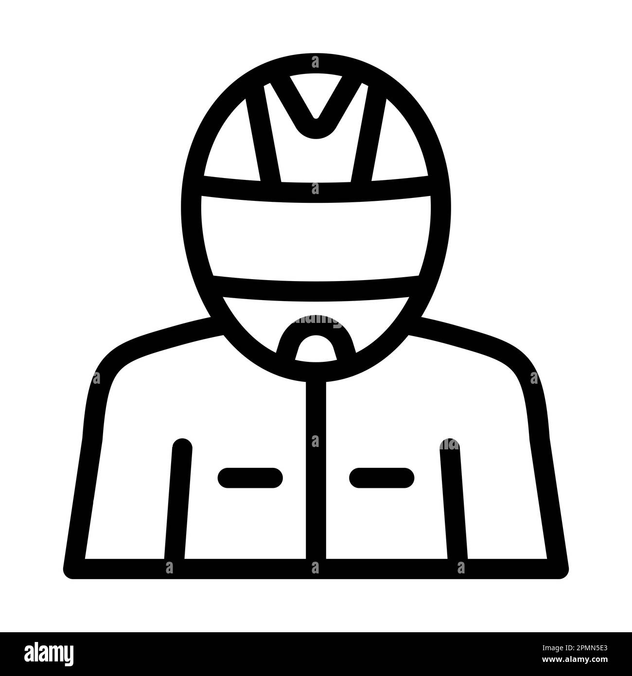 Driver Vector Thick Line Icon For Personal And Commercial Use Stock Photo - Alamy