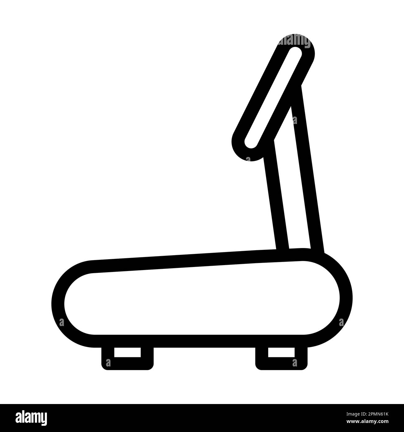 Treadmill Vector Thick Line Icon For Personal And Commercial Use Stock ...