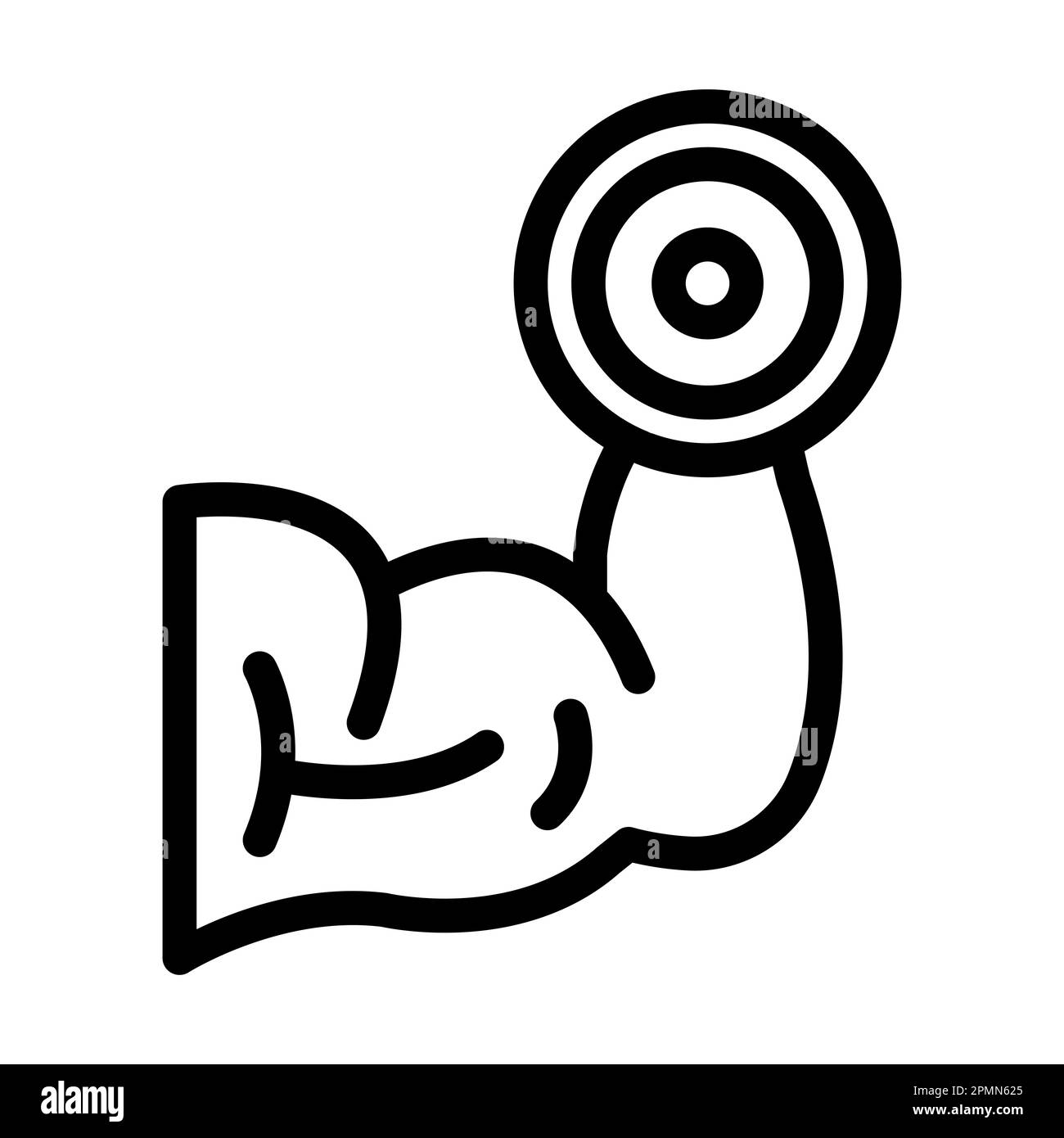 Brawn Vector Thick Line Icon For Personal And Commercial Use Stock Photo - Alamy