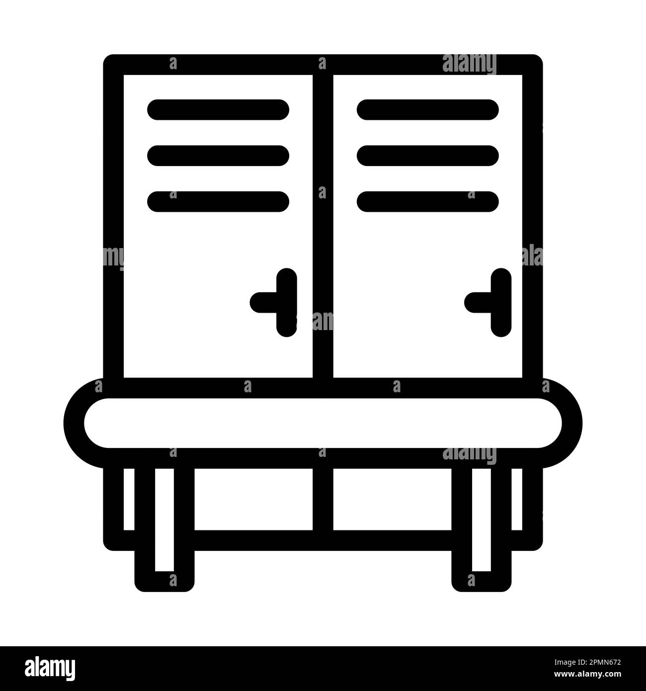 Changing Room Vector Thick Line Icon For Personal And Commercial Use ...