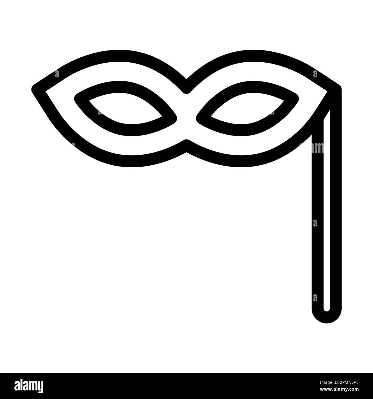 Eye Mask Vector Thick Line Icon For Personal And Commercial Use Stock ...