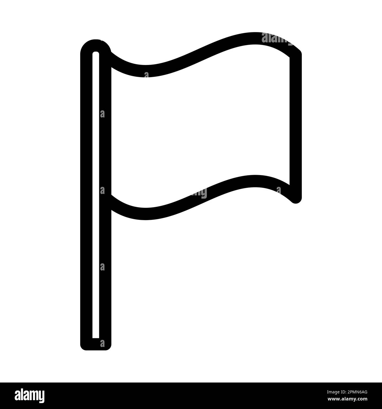 Flag Vector Thick Line Icon For Personal And Commercial Use Stock Photo ...