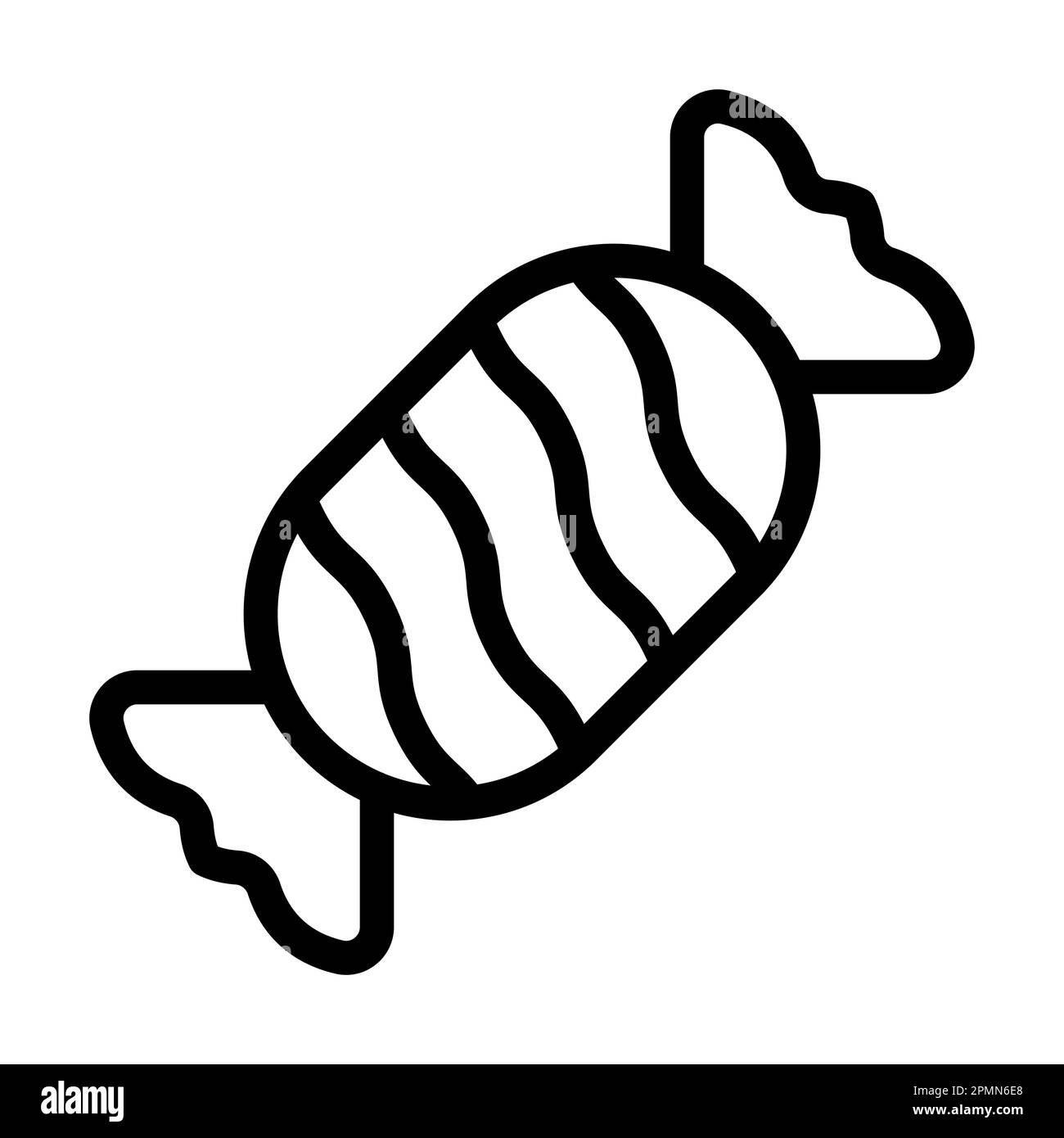 Candy Vector Thick Line Icon For Personal And Commercial Use Stock ...