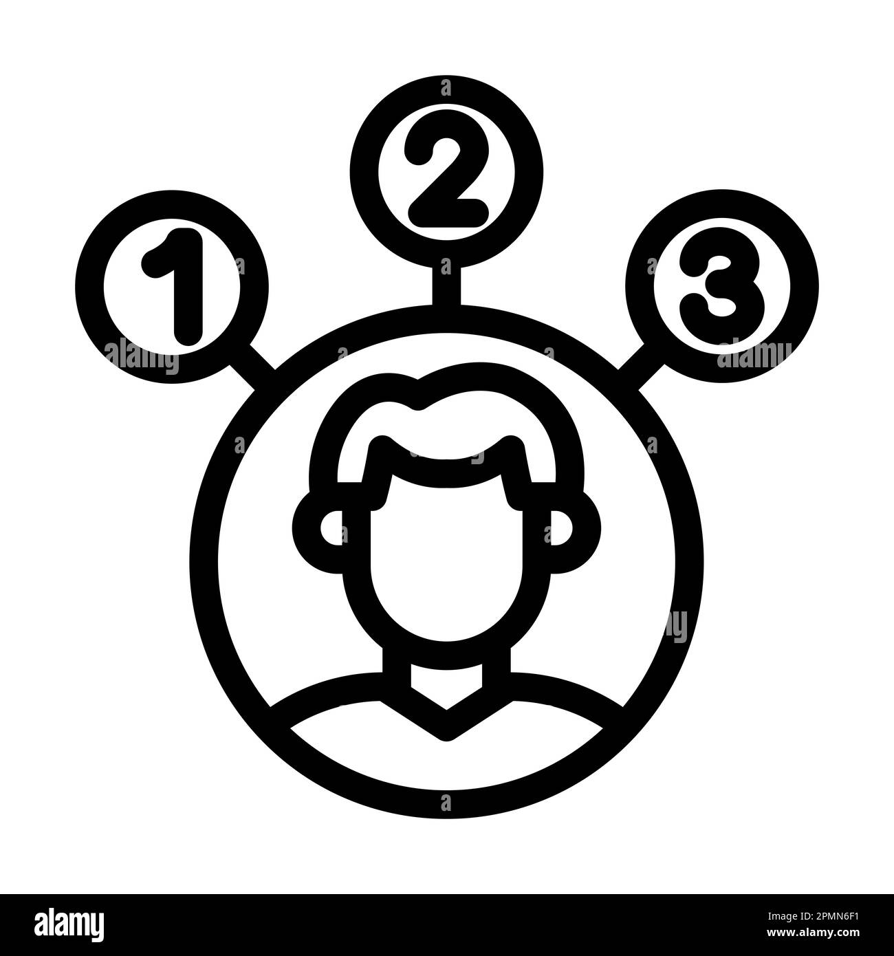 Options Vector Thick Line Icon For Personal And Commercial Use Stock ...