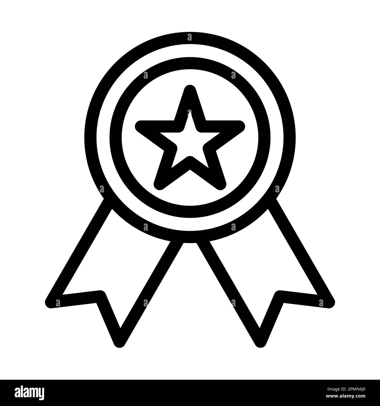Achievement Vector Thick Line Icon For Personal And Commercial Use ...