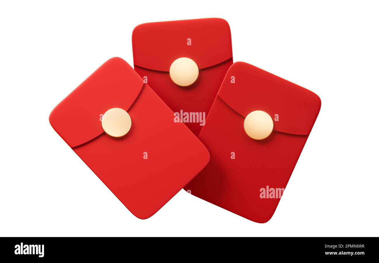 Chinese lucky red package, 3d rendering. Digital drawing Stock Photo ...