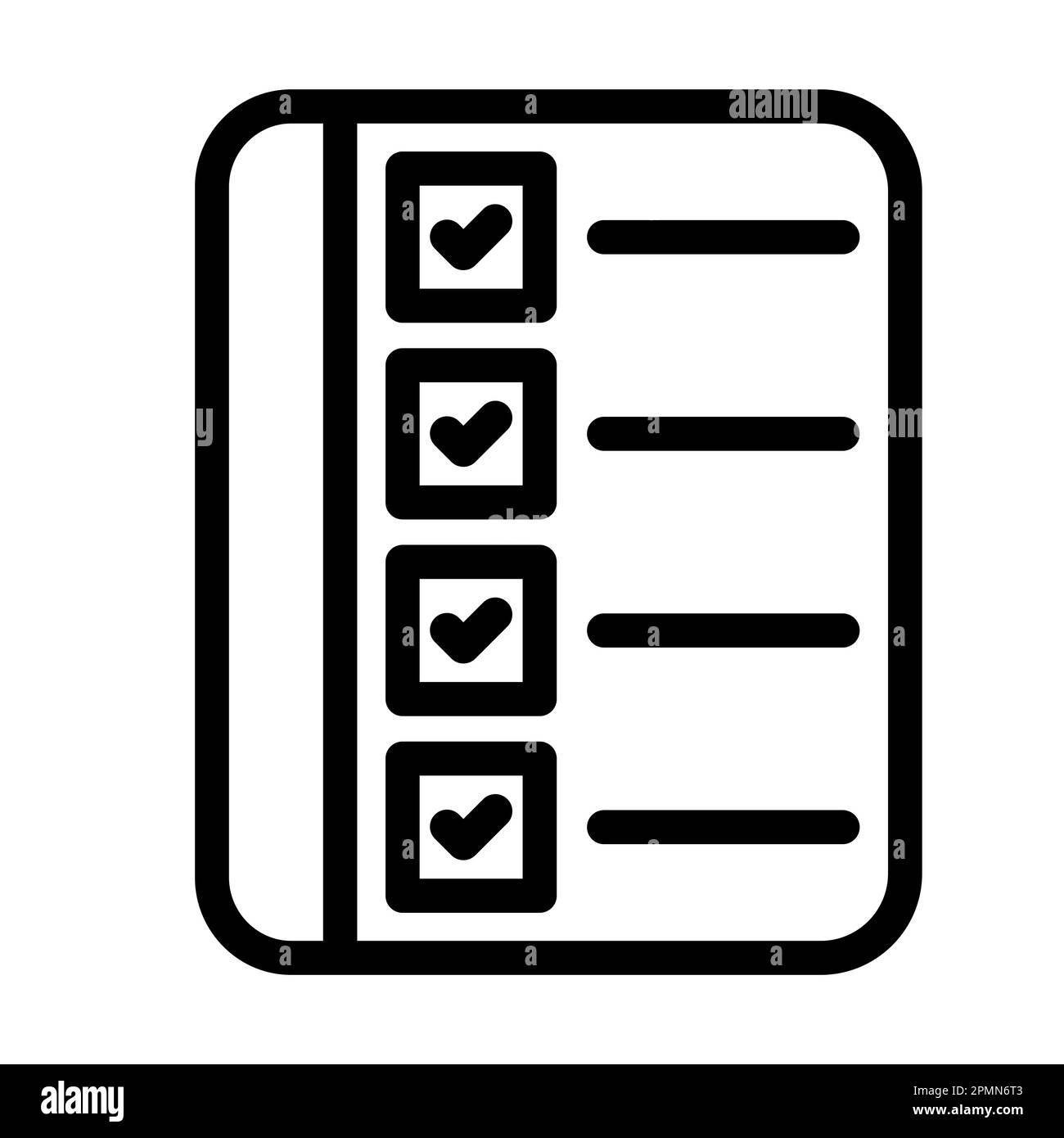 Checklist vector Black and White Stock Photos & Images - Alamy
