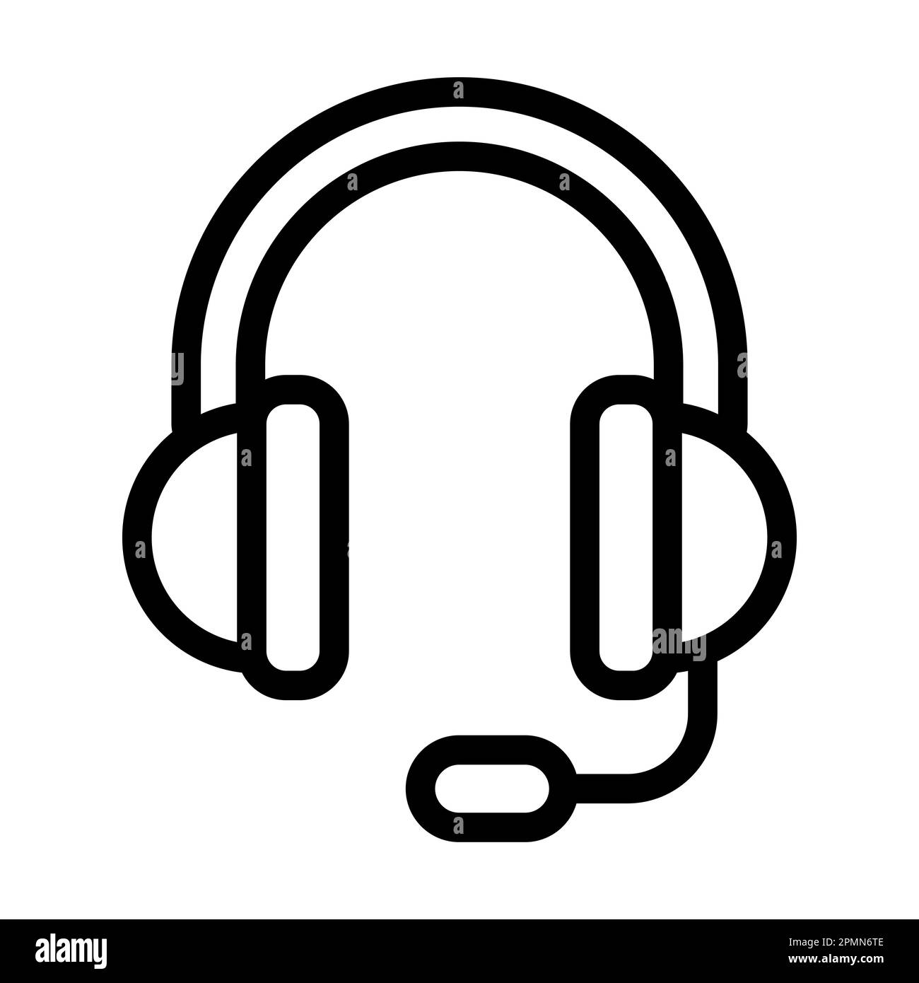Customer Service Vector Thick Line Icon For Personal And Commercial Use ...