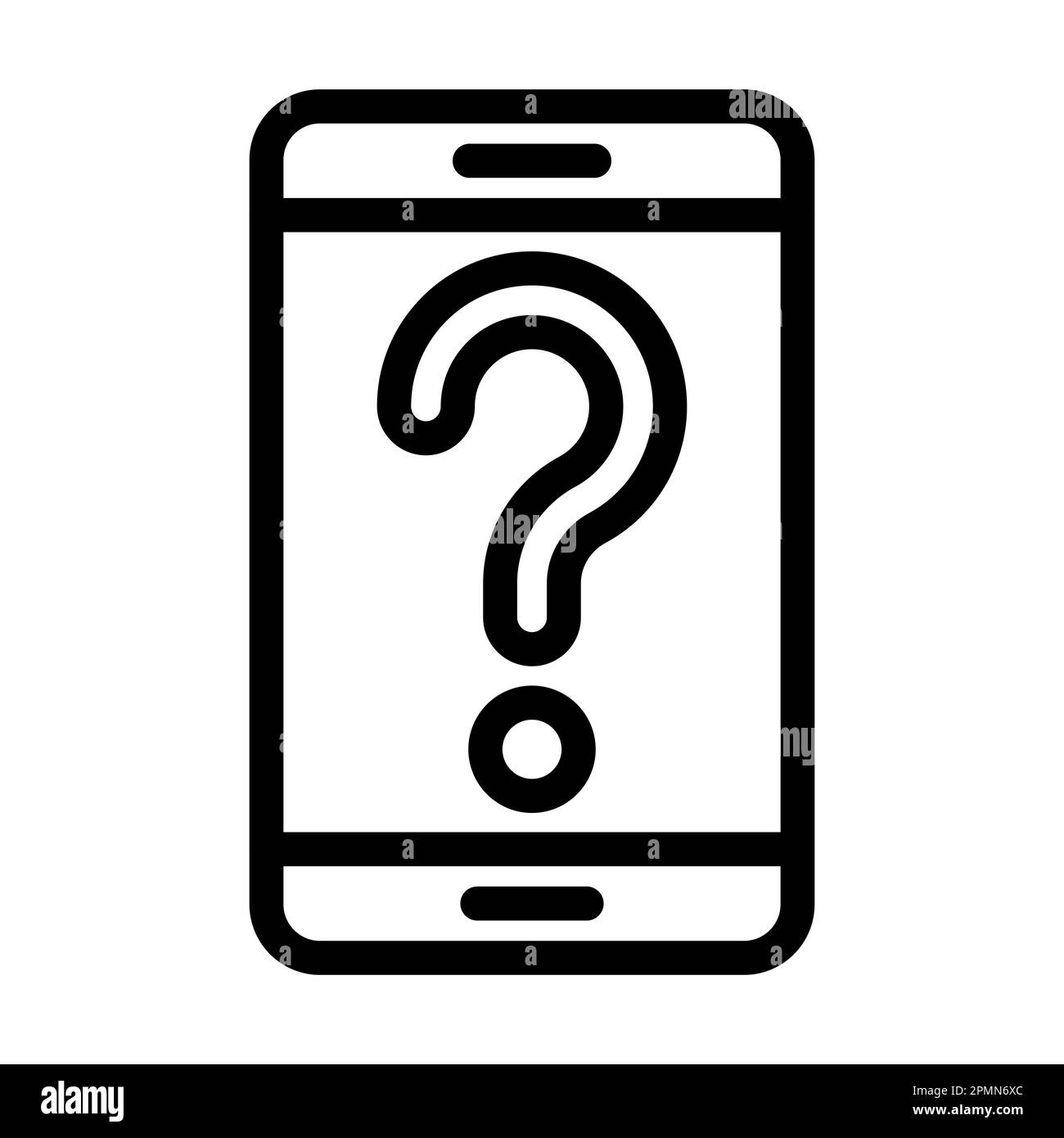 Question Vector Thick Line Icon For Personal And Commercial Use Stock ...