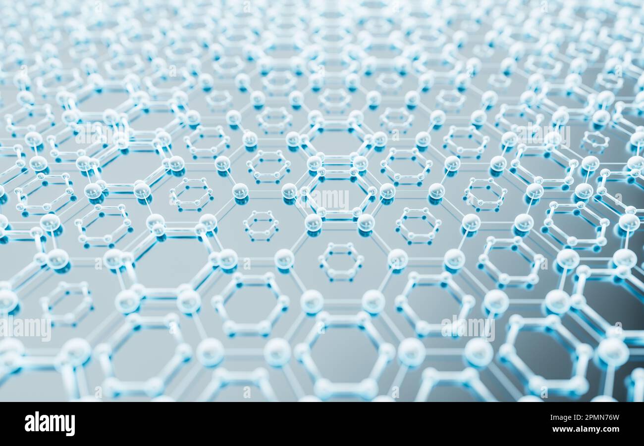 Hexagonal structure background, 3d rendering. Digital drawing Stock ...