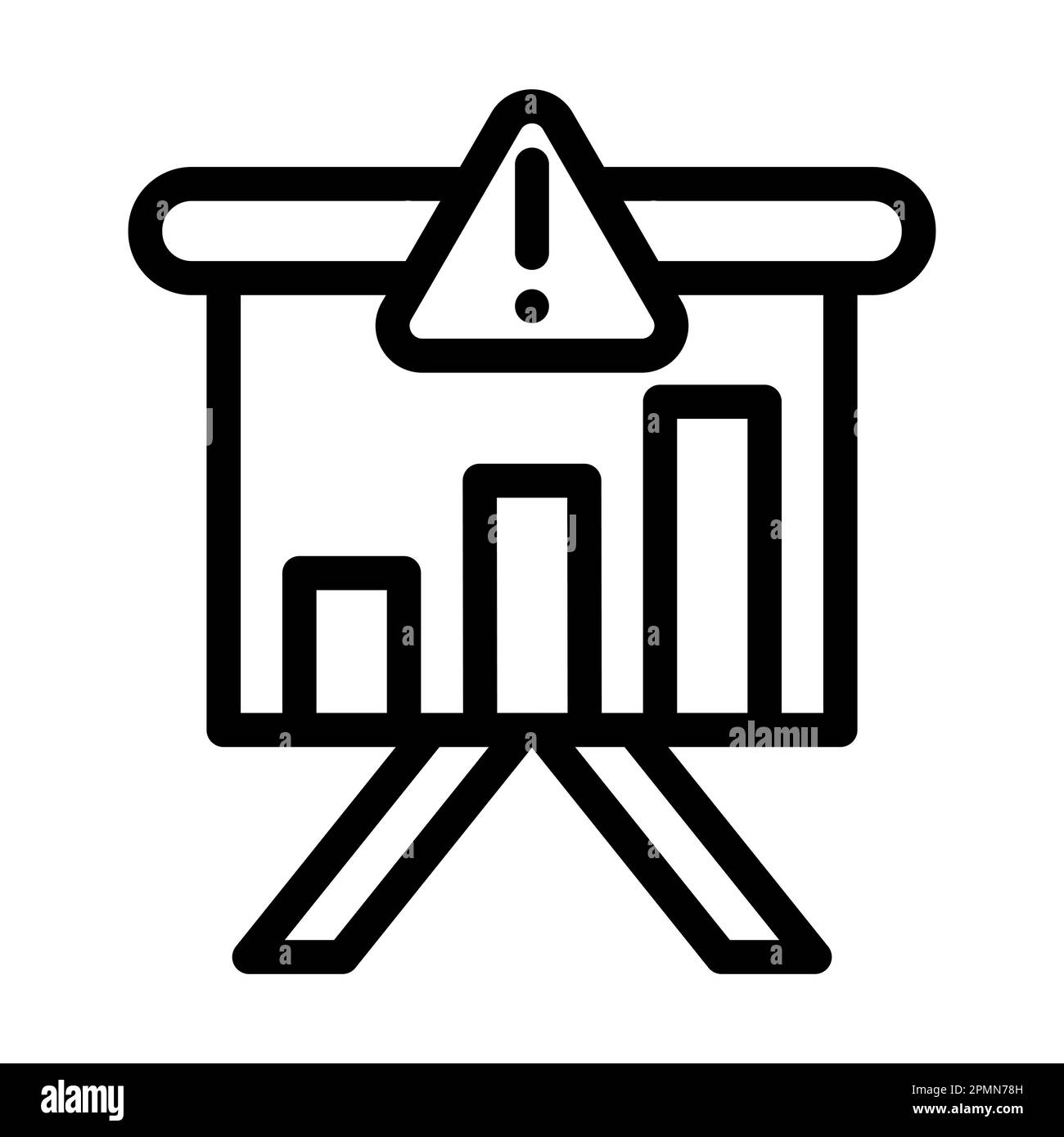 Risk Investment Vector Thick Line Icon For Personal And Commercial Use ...