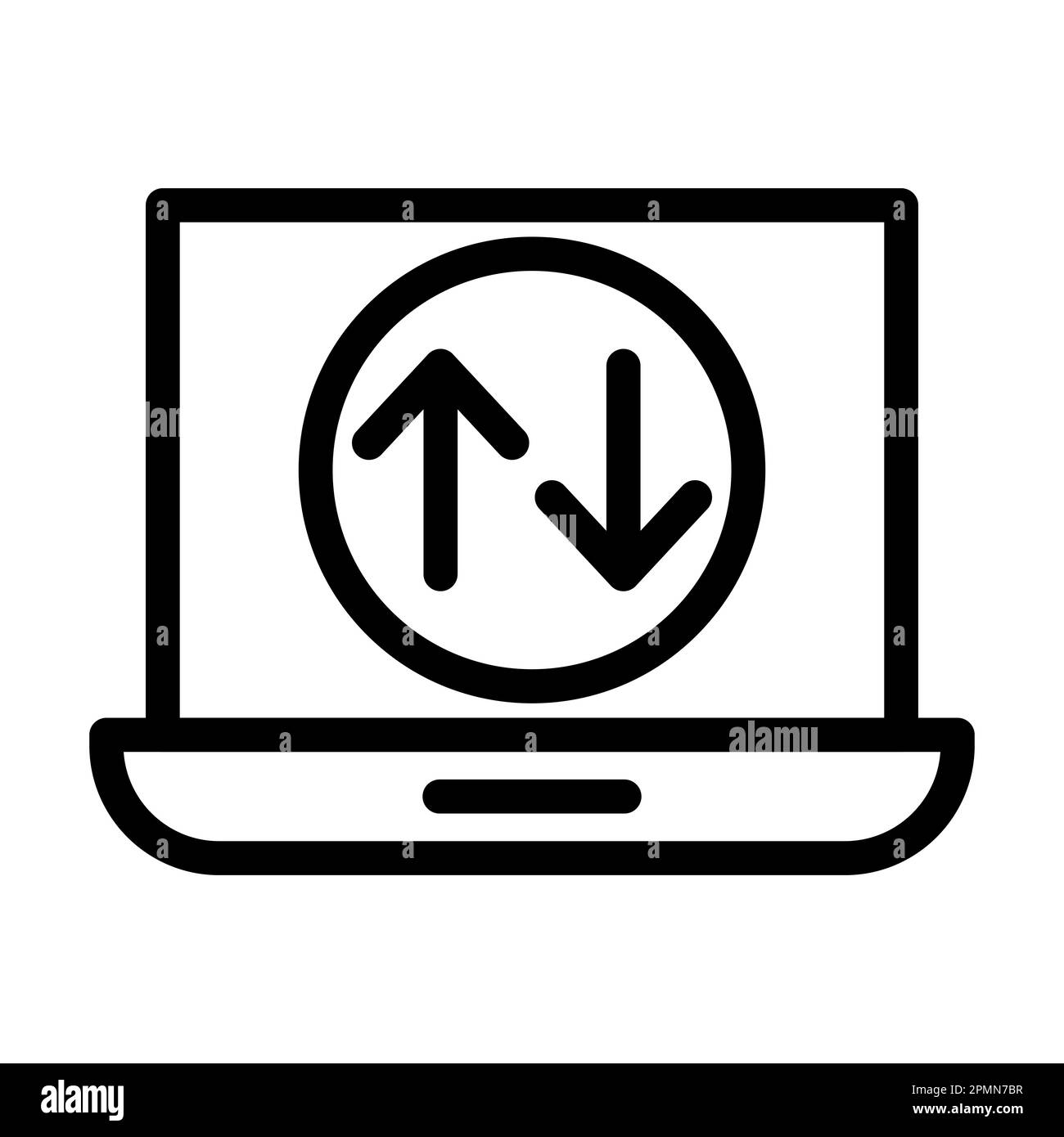 Data Connection Vector Thick Line Icon For Personal And Commercial Use ...