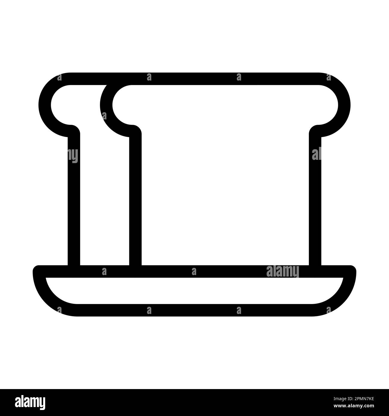 Breakfast Vector Thick Line Icon For Personal And Commercial Use Stock ...