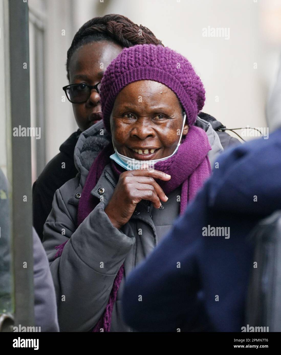 Vanessa Atim (left), 31 and Olga Monpeke, 72, arrives at the Old Bailey ...
