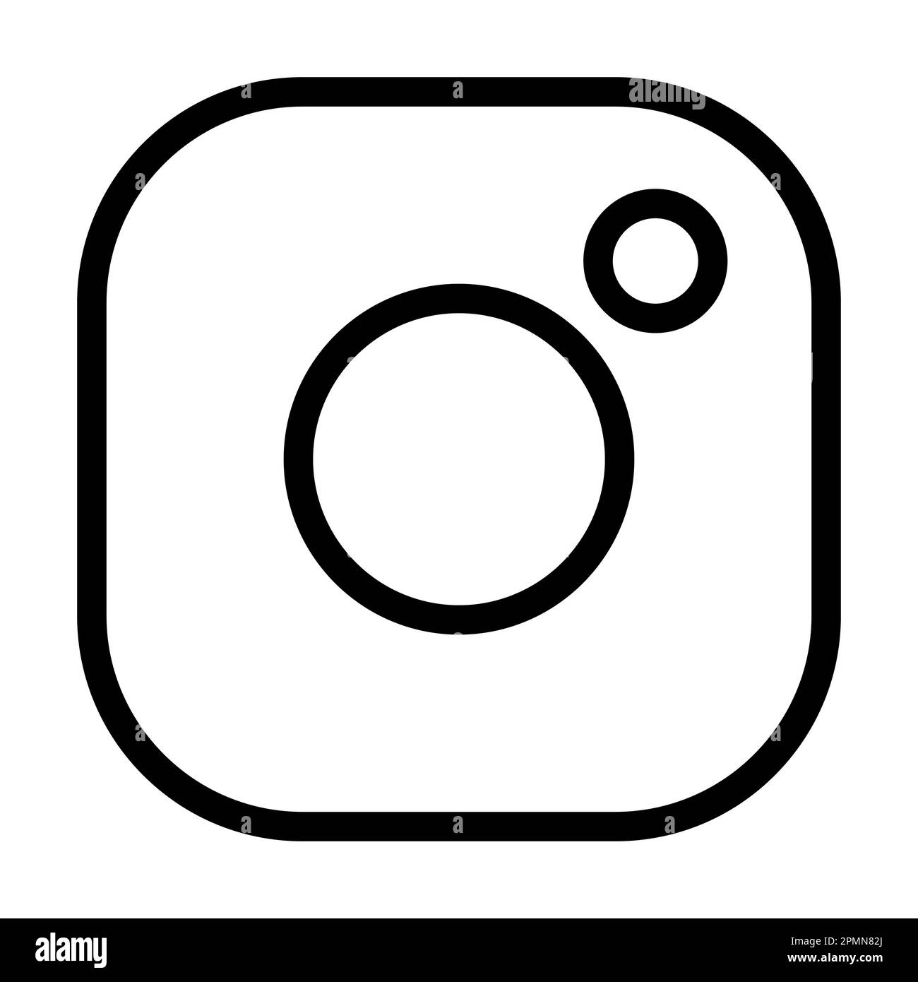 Instagram Vector Thick Line Icon For Personal And Commercial Use Stock ...
