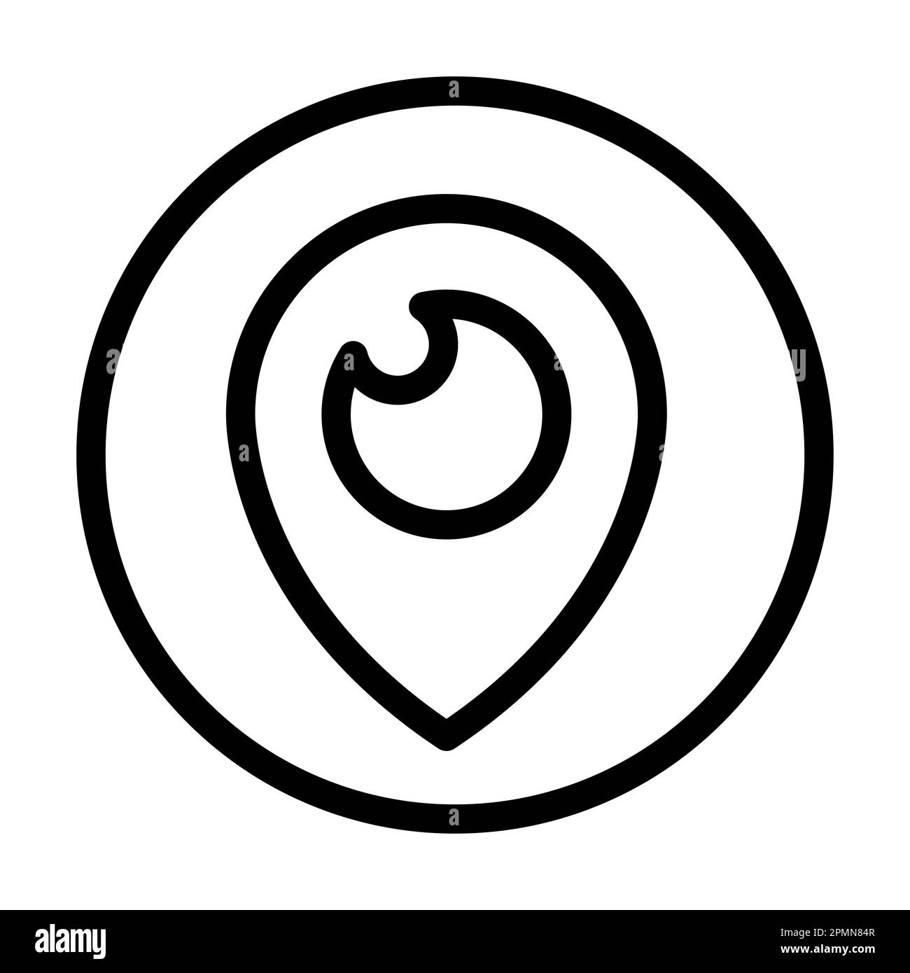 Periscope Vector Thick Line Icon For Personal And Commercial Use Stock Photo - Alamy