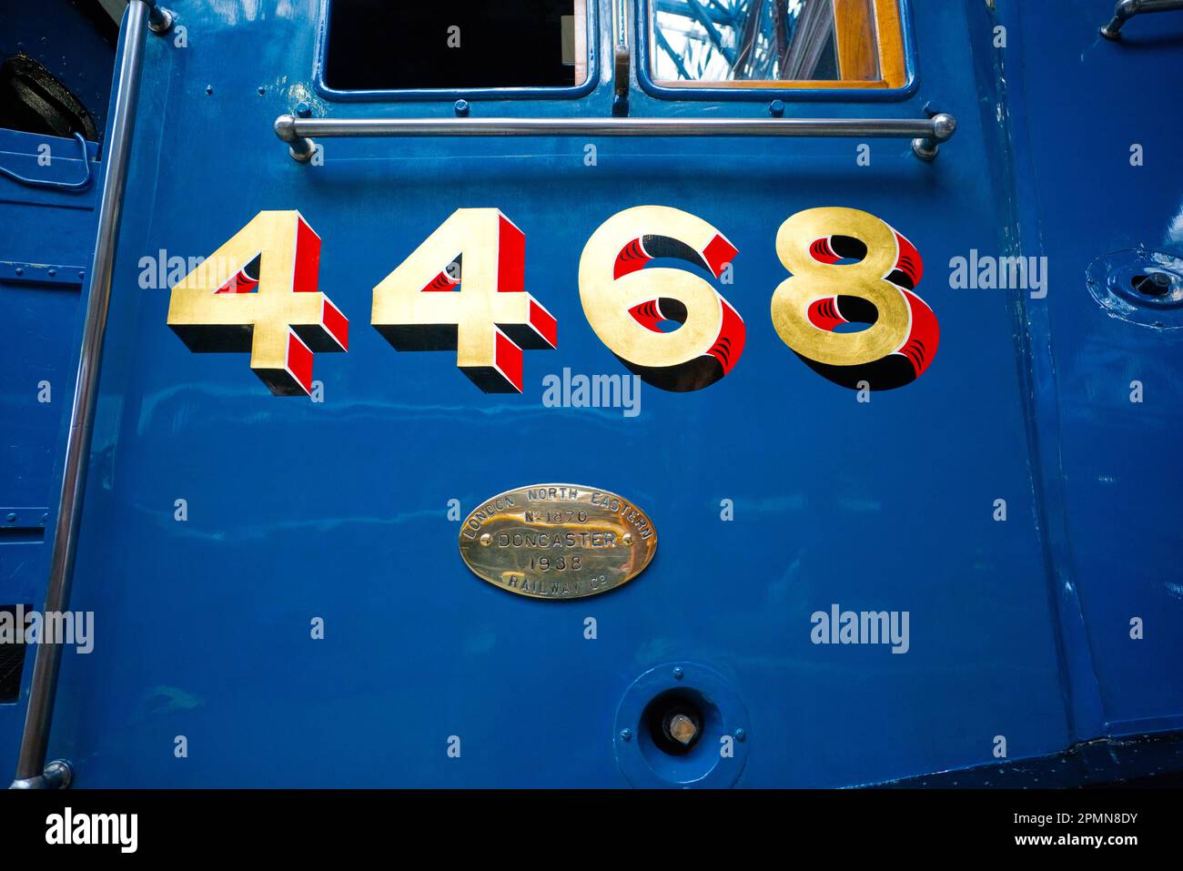 4468 numbers painted on the side of the record breaking Mallard steam ...