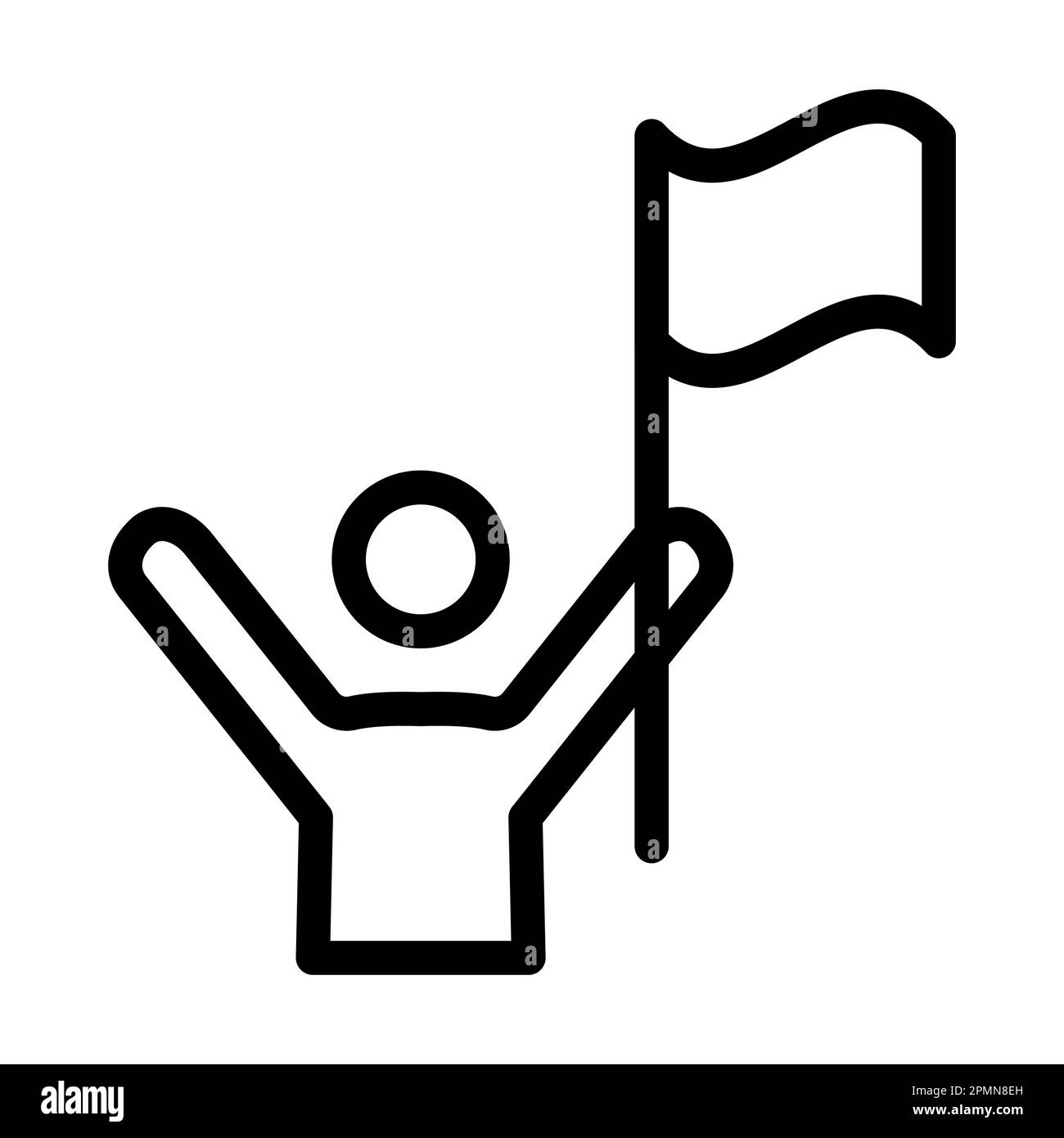 Independence Day Vector Thick Line Icon For Personal And Commercial Use ...