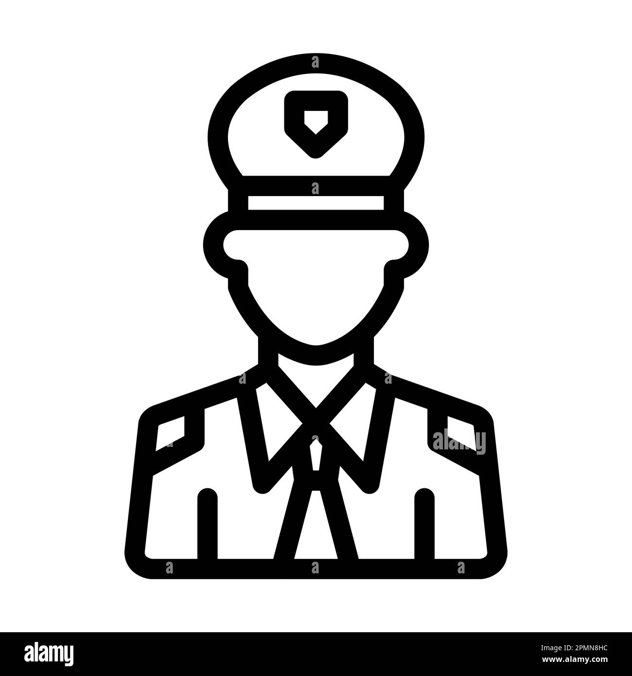 Army Vector Thick Line Icon For Personal And Commercial Use Stock Photo ...