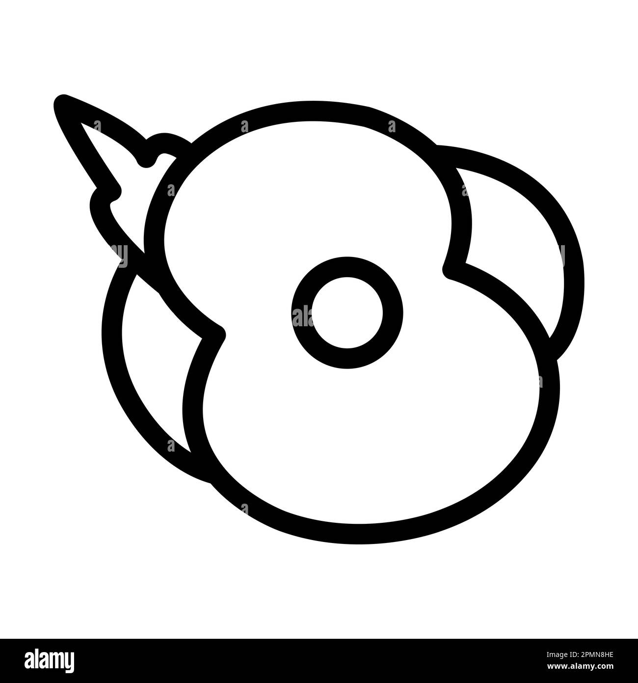 Remembrance Vector Thick Line Icon For Personal And Commercial Use ...