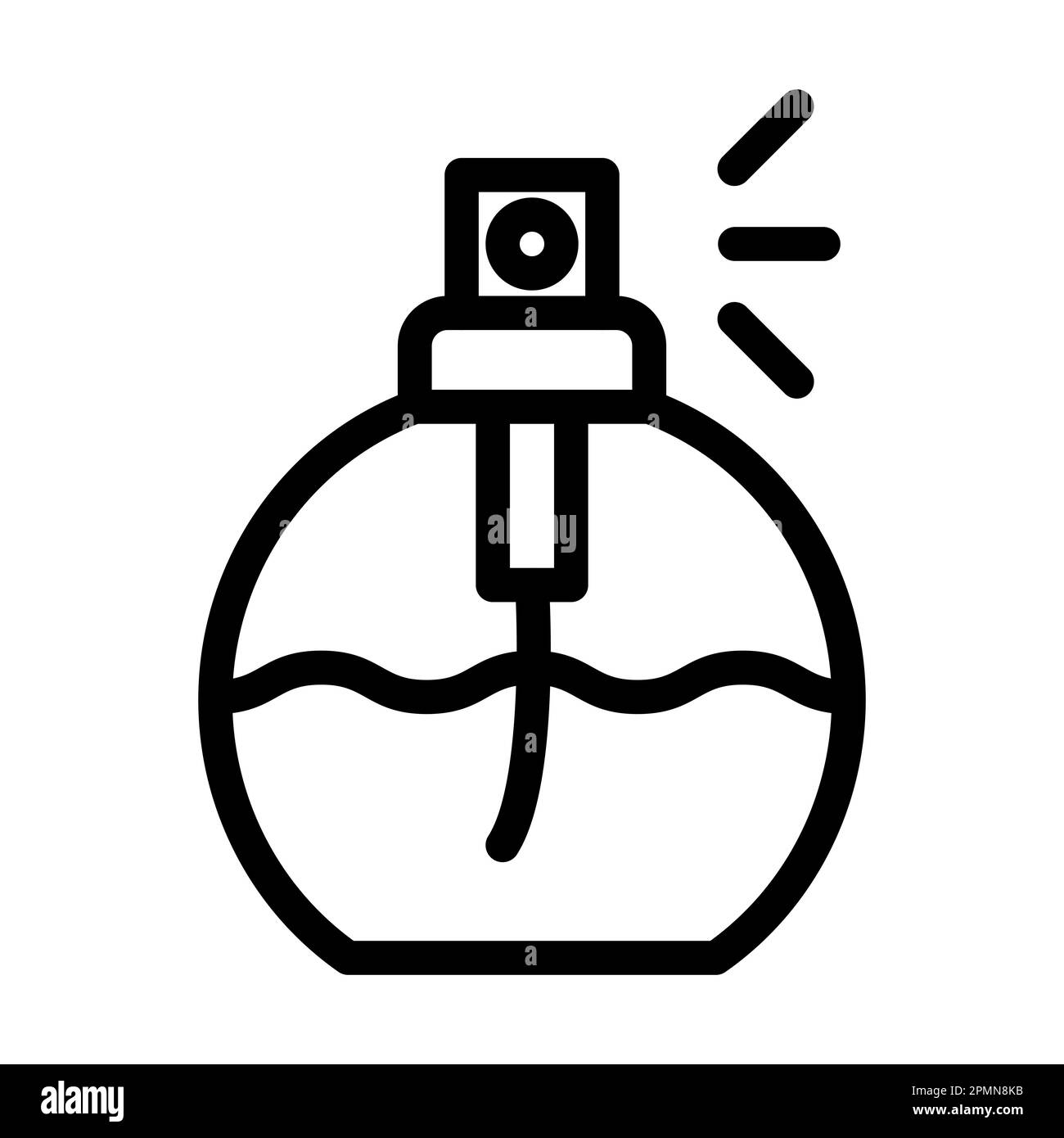 Perfume Vector Thick Line Icon For Personal And Commercial Use Stock ...