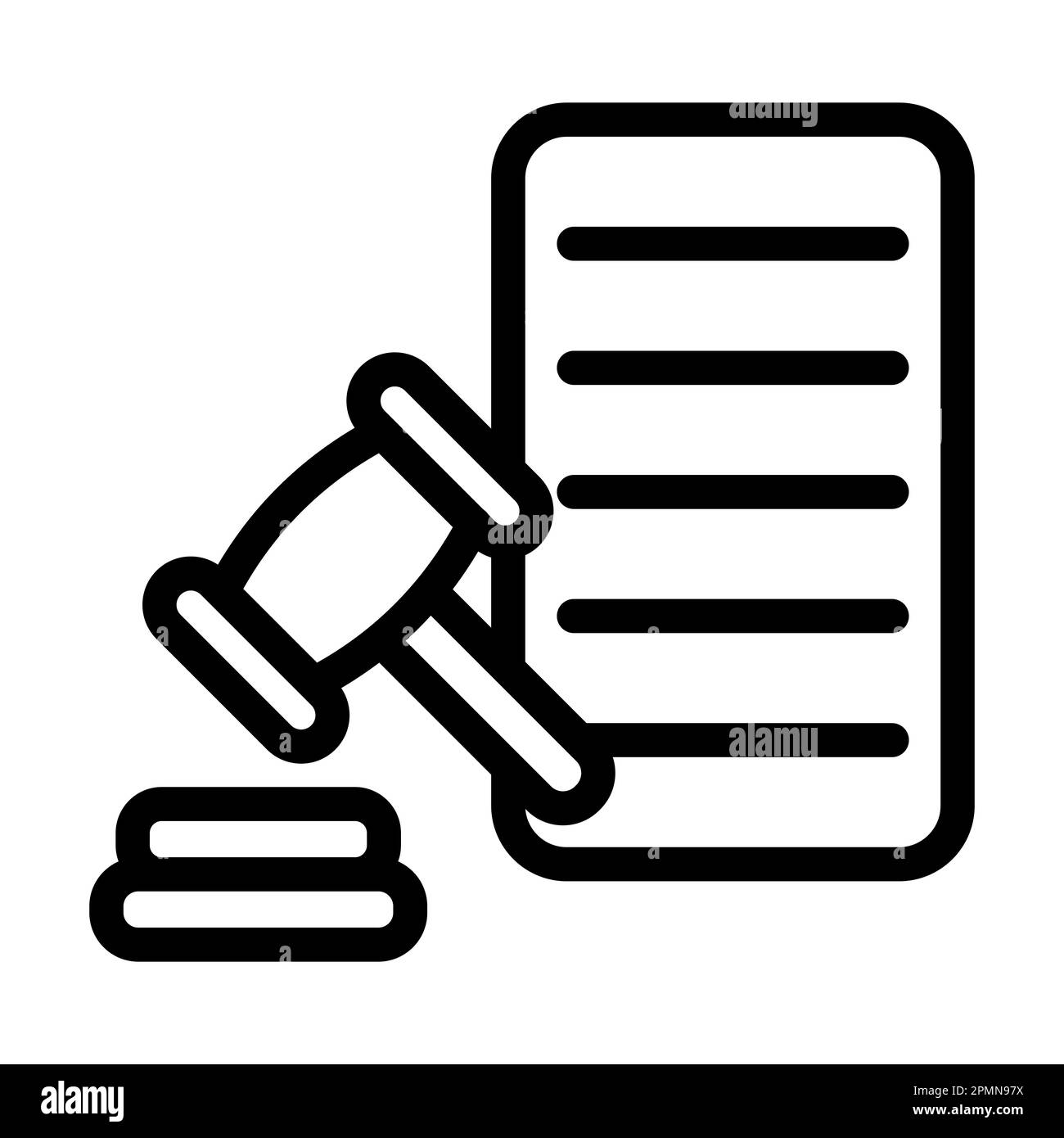 Rules Vector Thick Line Icon For Personal And Commercial Use Stock ...