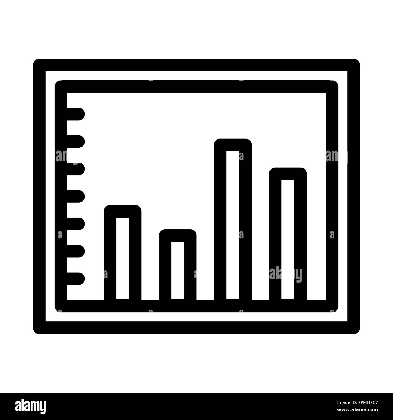 Graph Vector Thick Line Icon For Personal And Commercial Use Stock Photo - Alamy