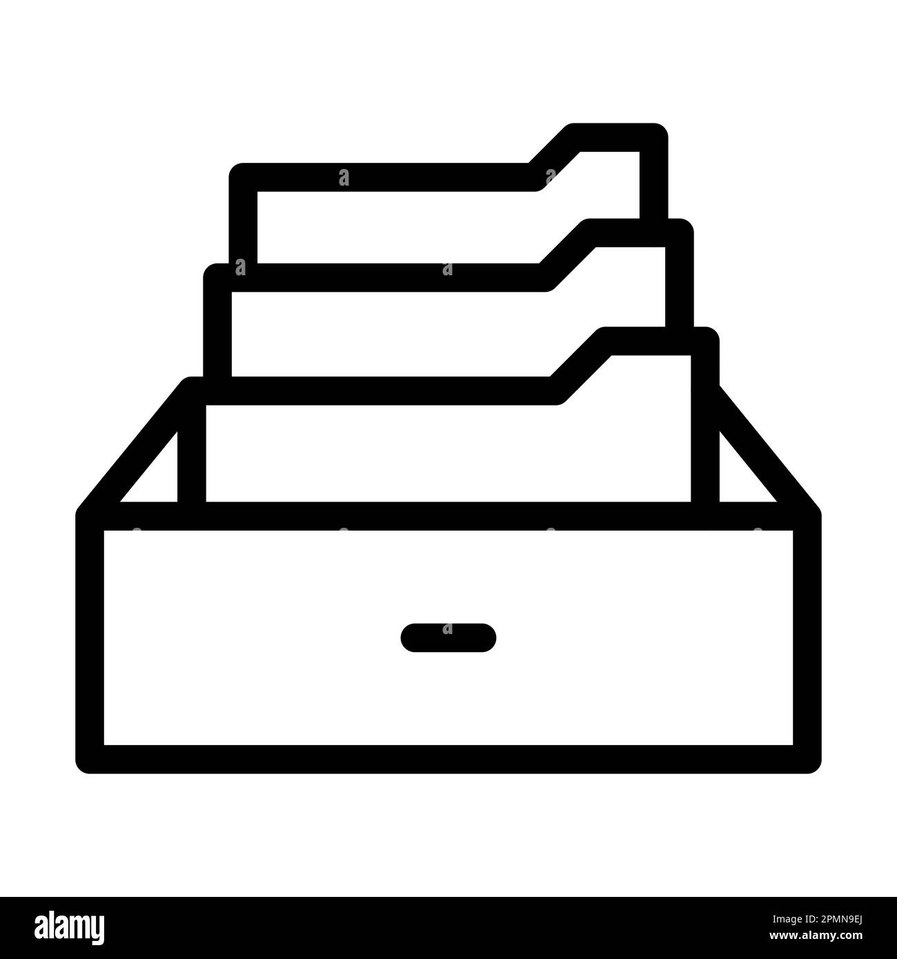 Archive Vector Thick Line Icon For Personal And Commercial Use Stock ...