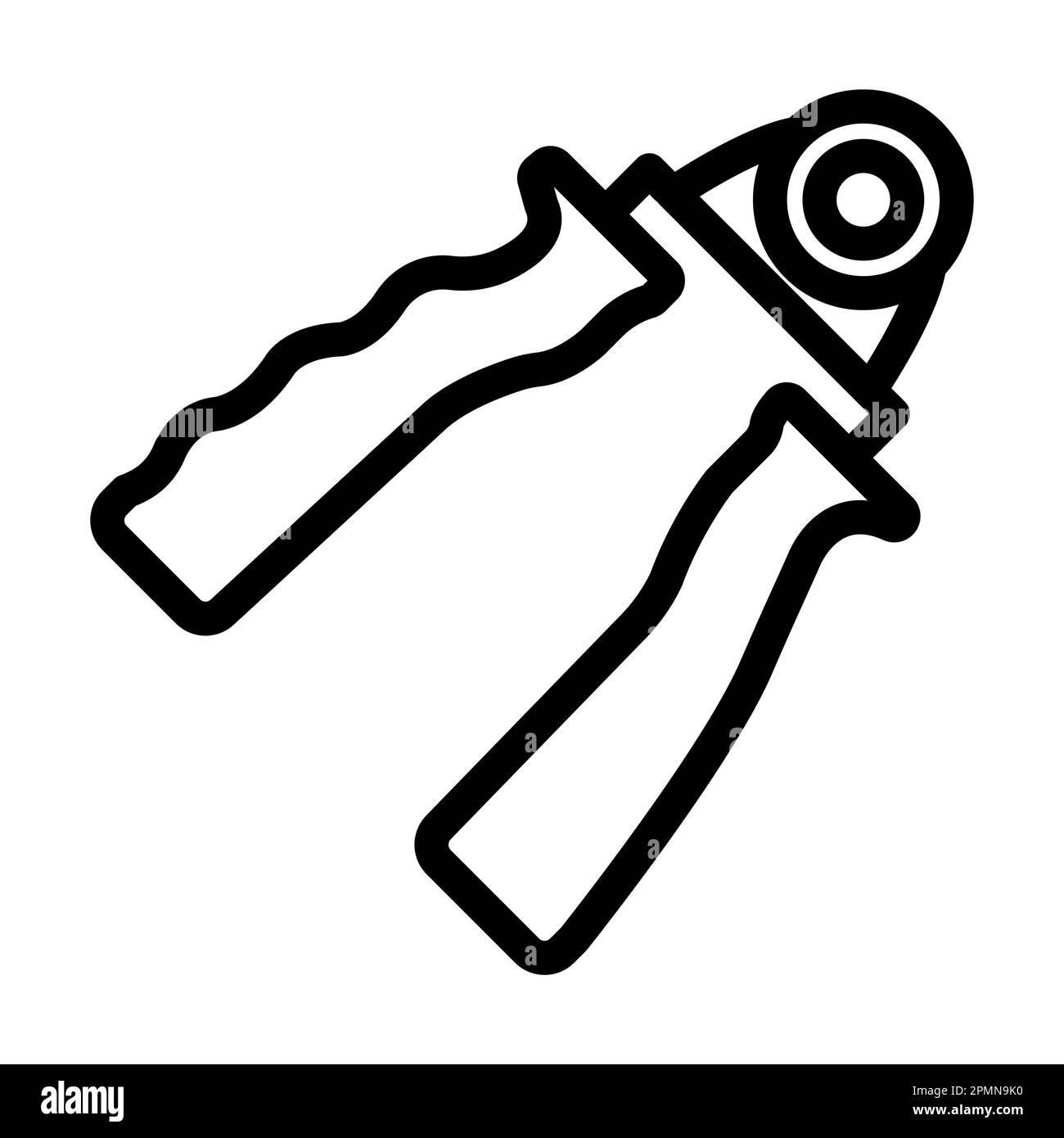 Hand Grip Vector Thick Line Icon For Personal And Commercial Use Stock ...