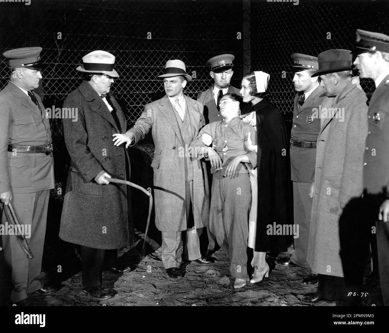 DUDLEY DIGGES (with whip) JAMES CAGNEY FRANKIE DARROW and MADGE EVANS ...