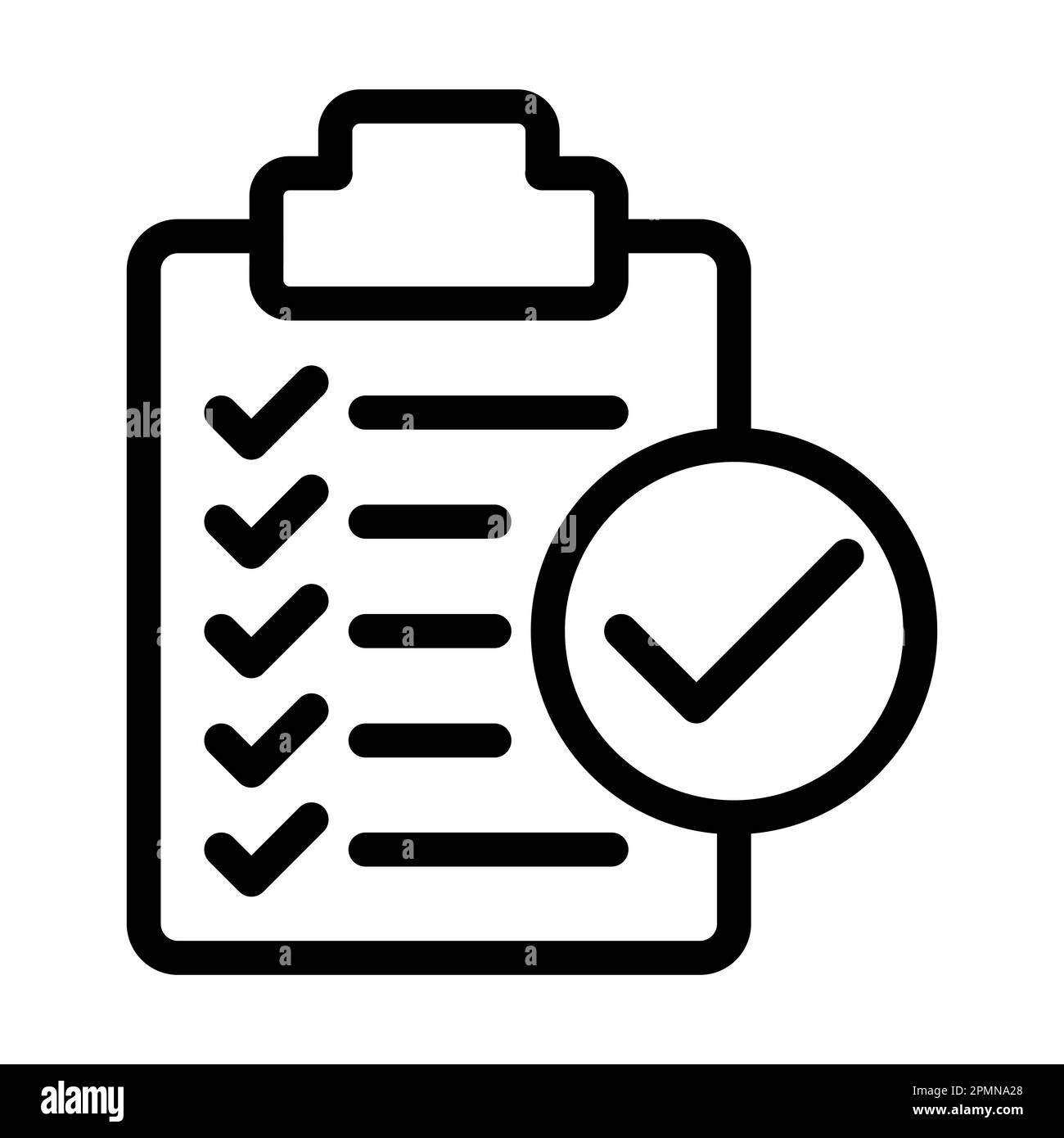 Evaluation Vector Thick Line Icon For Personal And Commercial Use Stock ...