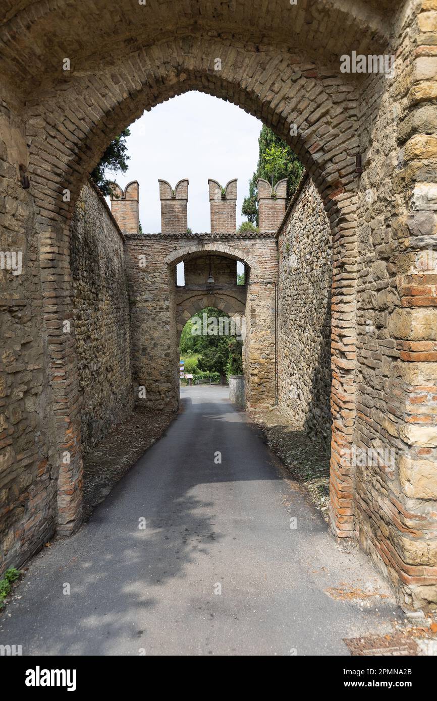 Castle of Serravalle Bologna Stock Photo - Alamy
