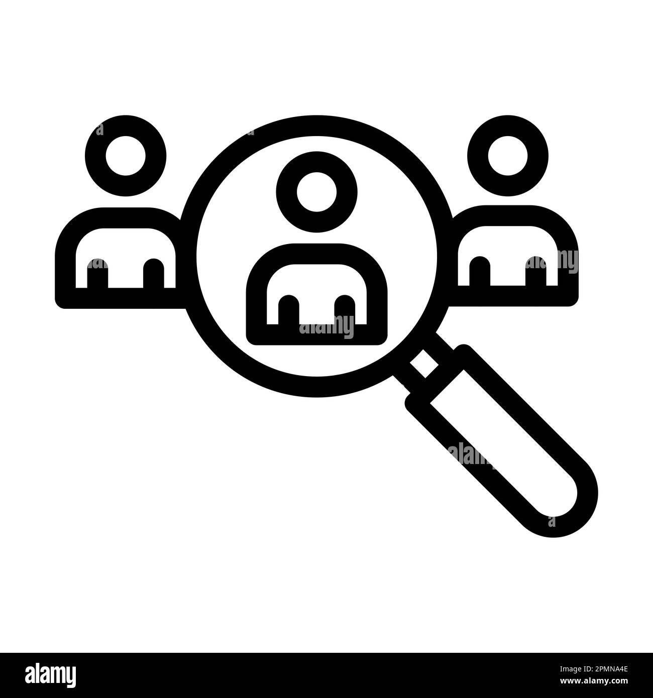 Human Resources Vector Thick Line Icon For Personal And Commercial Use ...