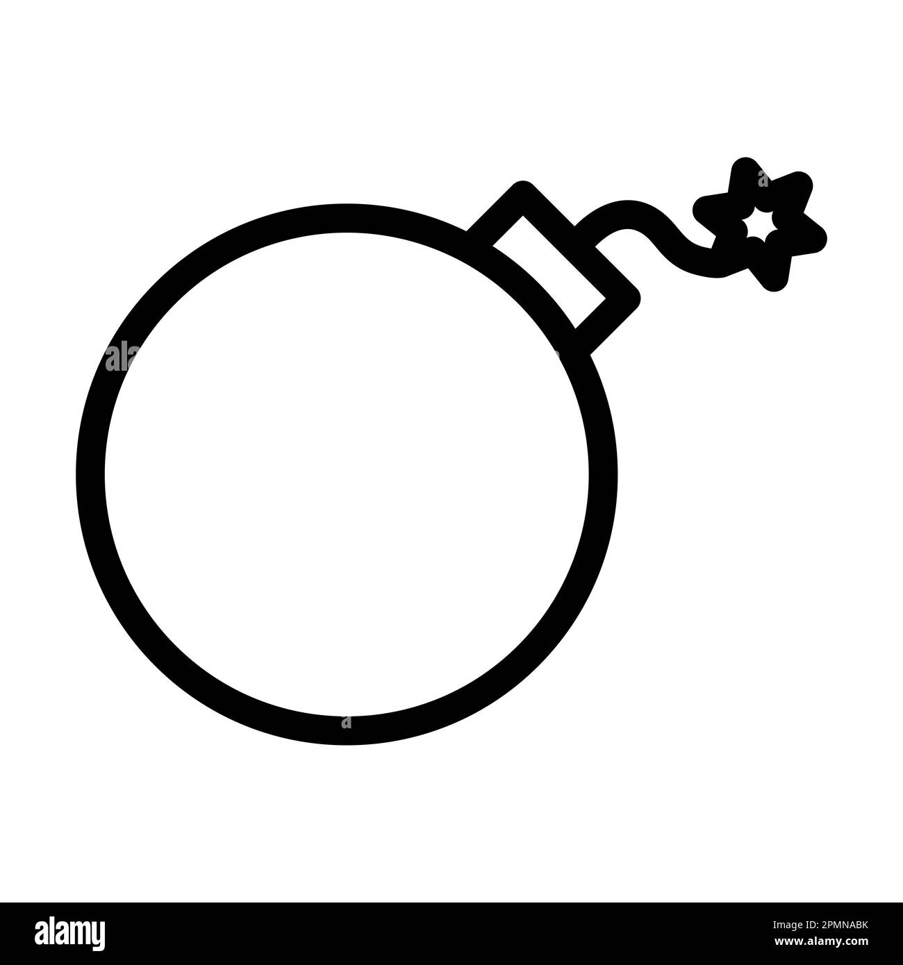 Bomb Vector Thick Line Icon For Personal And Commercial Use Stock Photo ...
