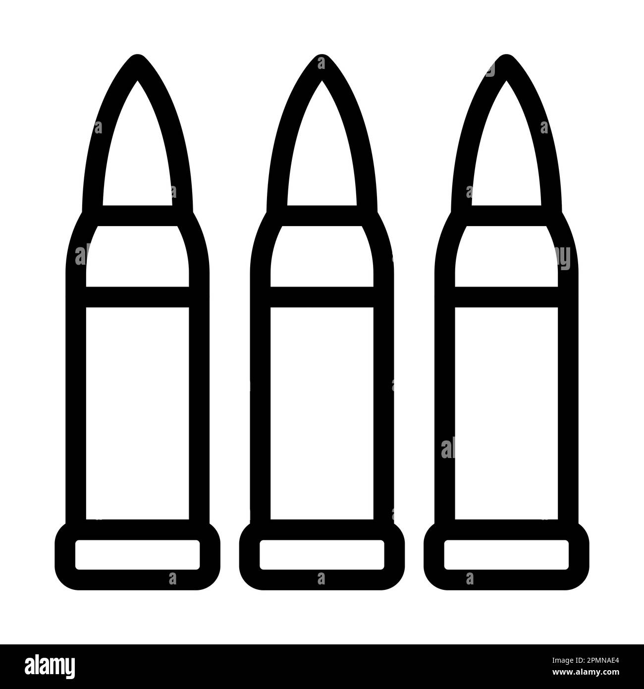 Bullets Vector Thick Line Icon For Personal And Commercial Use Stock ...