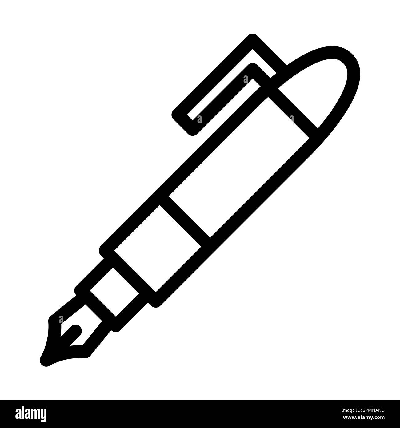 Pen Vector Thick Line Icon For Personal And Commercial Use Stock Photo ...